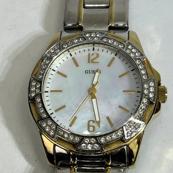 Guess | Accessories | Mens Vintage Guess Unisex Watch Gold Diamond ...